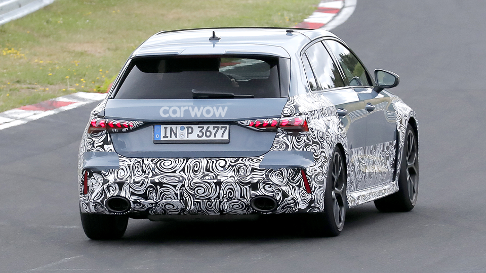 New Audi RS3: facelifted hot hatch spotted testing | carwow