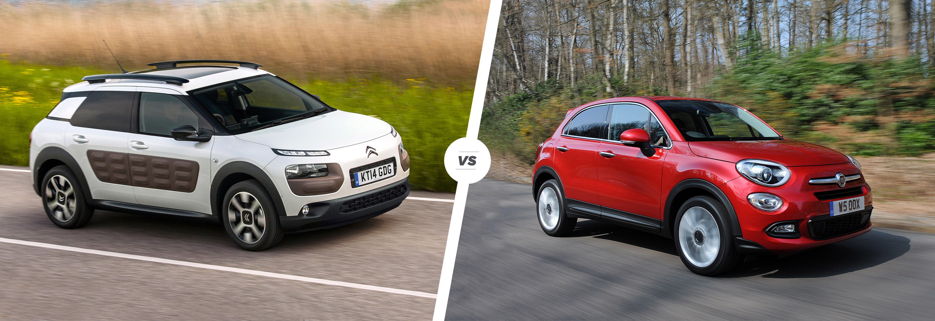Citroen C4 Cactus vs Fiat 500X: SUV showdown | Carwow