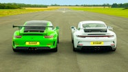 Drag Race Porsche 911 GT3 992 Vs GT3 RS 991 2 Carwow