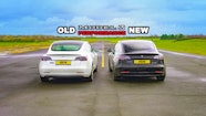 Drag Race Tesla Model 3 Performance Old Vs New 2020 Vs 2021 Carwow